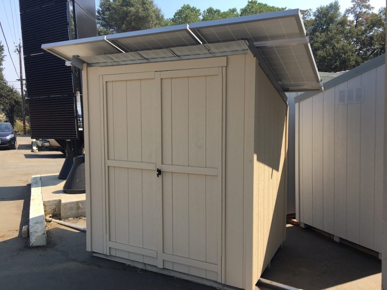 Prefabricated Solar Shed - SunnyCal Solar Inc.