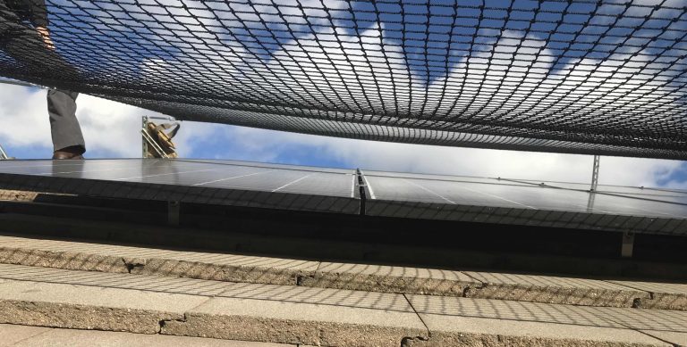 Golf Net for 3 Portrait Solar Modules, 7ft x 12ft, black color ...