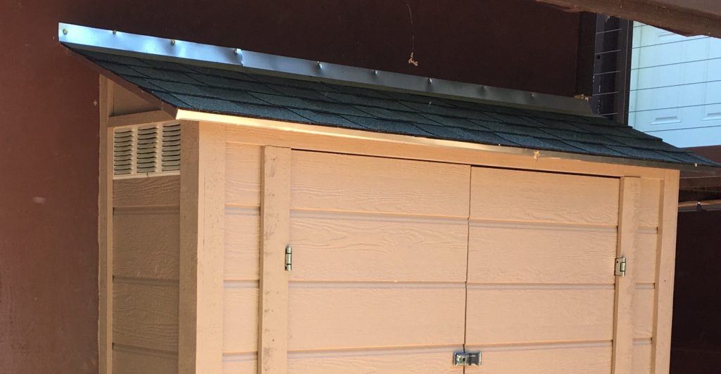 Solar Lean-to Shed 1a Upper Section - SunnyCal Solar Inc.